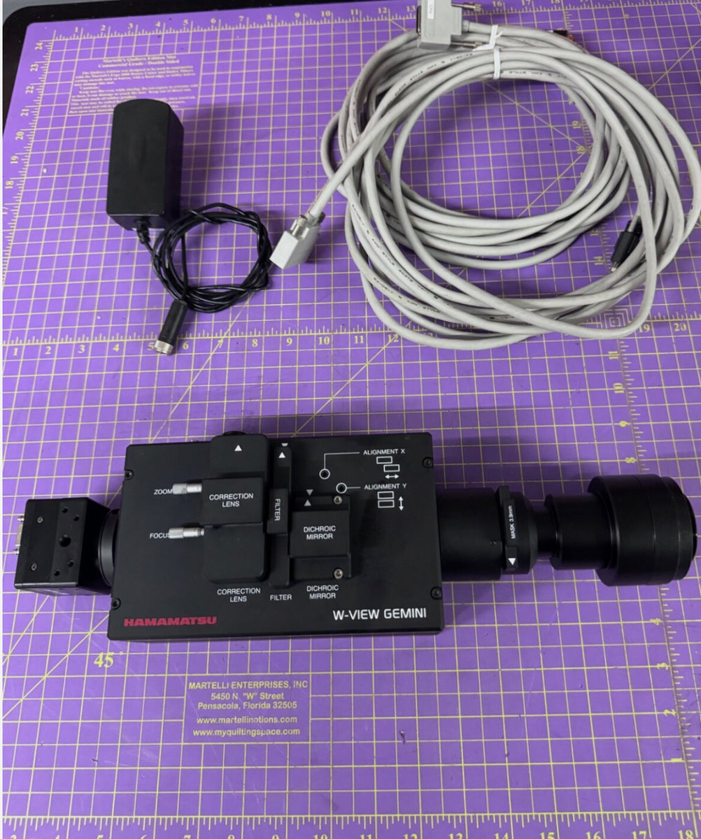 Hamamatsu W-View Gemini Image Splitter SKU: A12801-01 with Baumer HXC2 ...